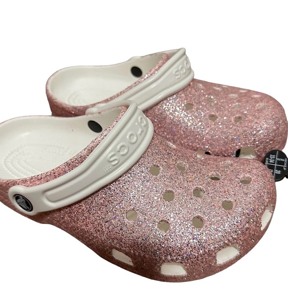 CROCS | Shoes | Nwt Crocs Pink Glitter | Poshmark